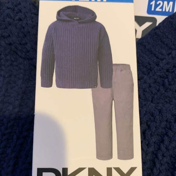 Dkny | Matching Sets | New Dkny Boys 2 Piece Chenille Sweater And Pant Set Size 2m Blue And Gray ...